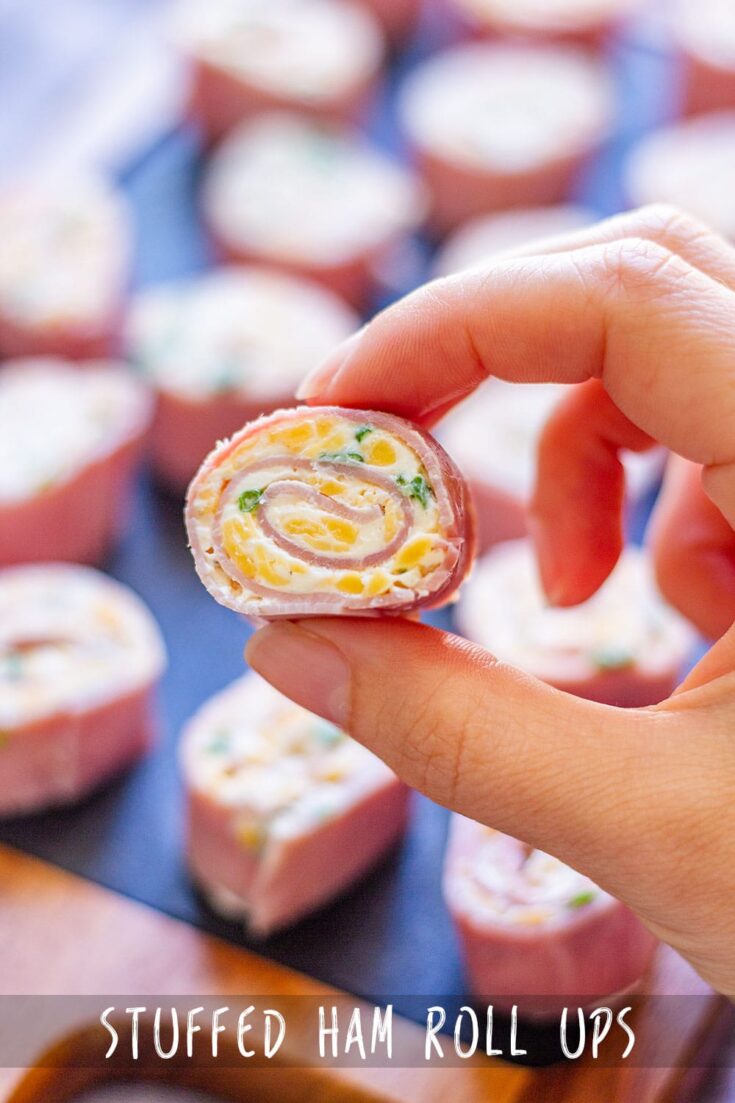 Stuffed Ham Roll Ups Recipe - Appetizer Addiction