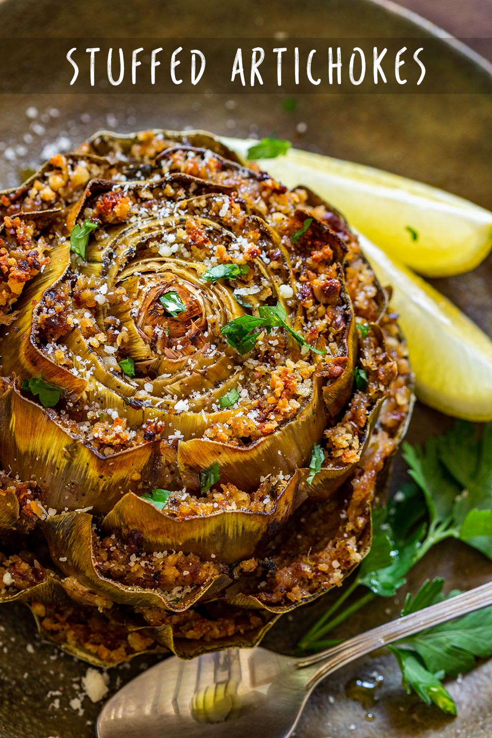 Stuffed Artichokes Recipe - Appetizer Addiction