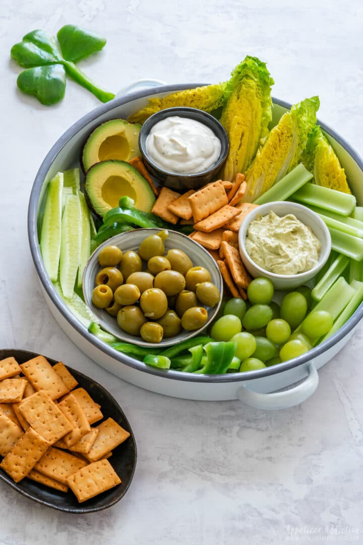 Green Snack Board - Appetizer Addiction