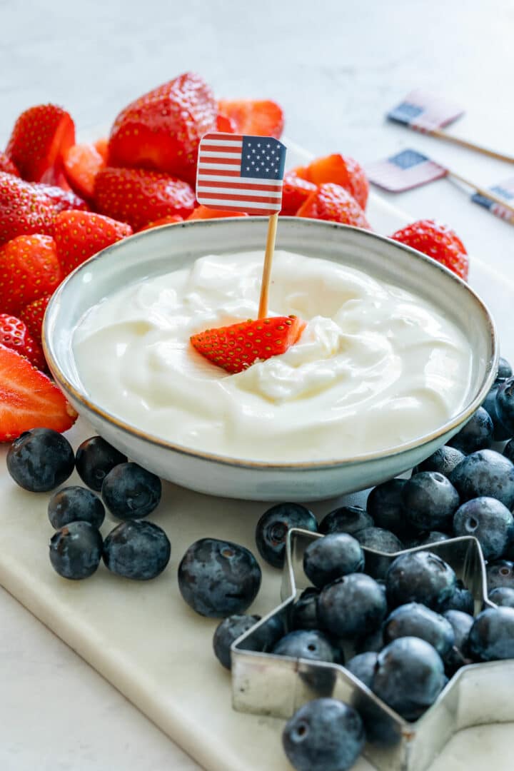 Yogurt Fruit Dip - Appetizer Addiction