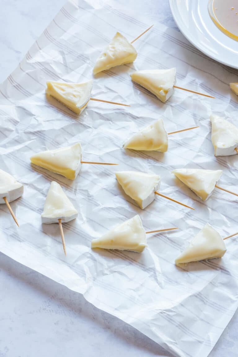 Mini Brie Christmas Trees - Appetizer Addiction
