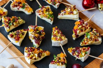 Mini Brie Christmas Trees - Appetizer Addiction