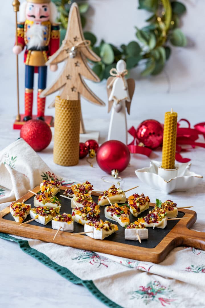 Mini Brie Christmas Trees – Appetizer Addiction