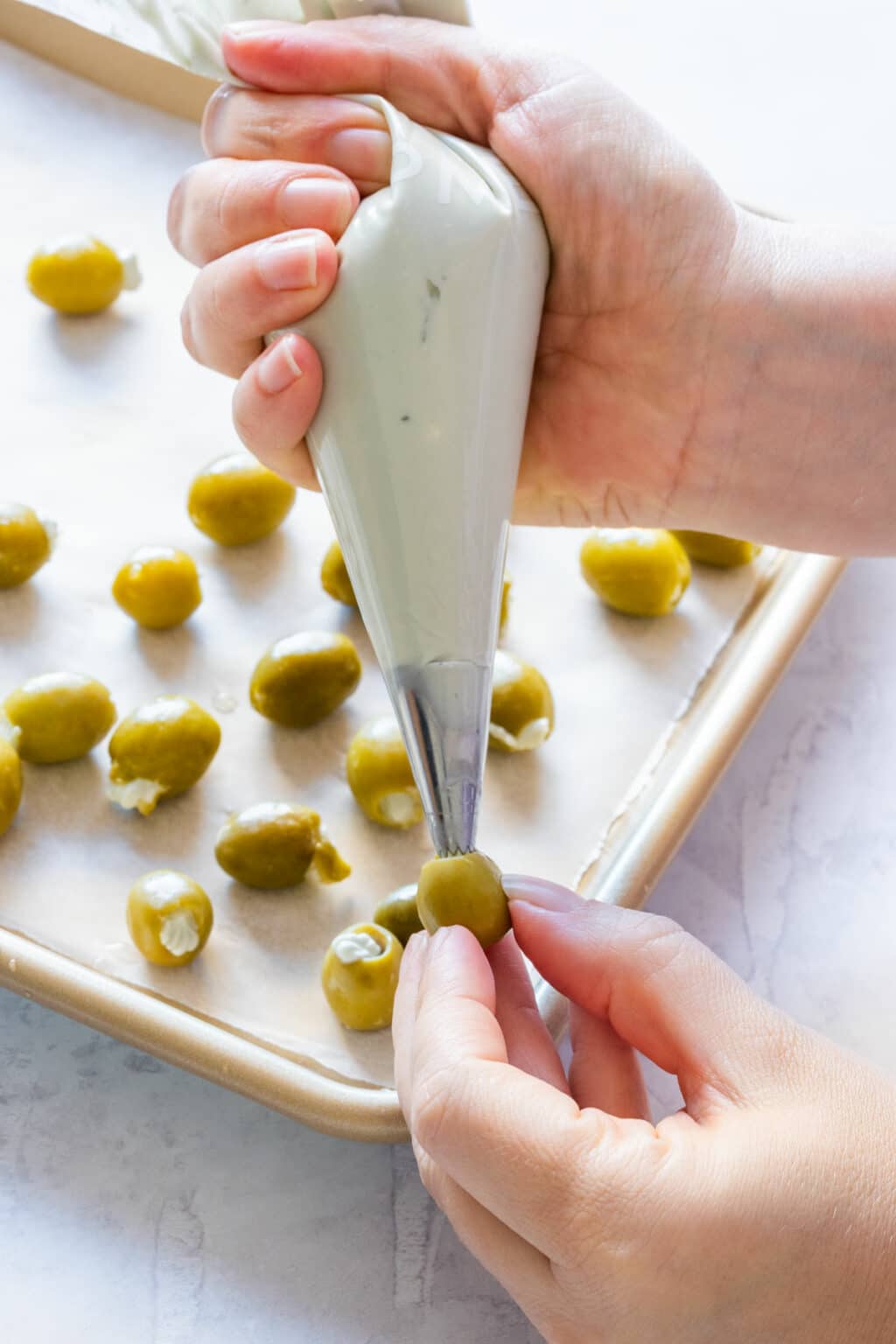 Blue Cheese Stuffed Olives Recipe - Appetizer Addiction