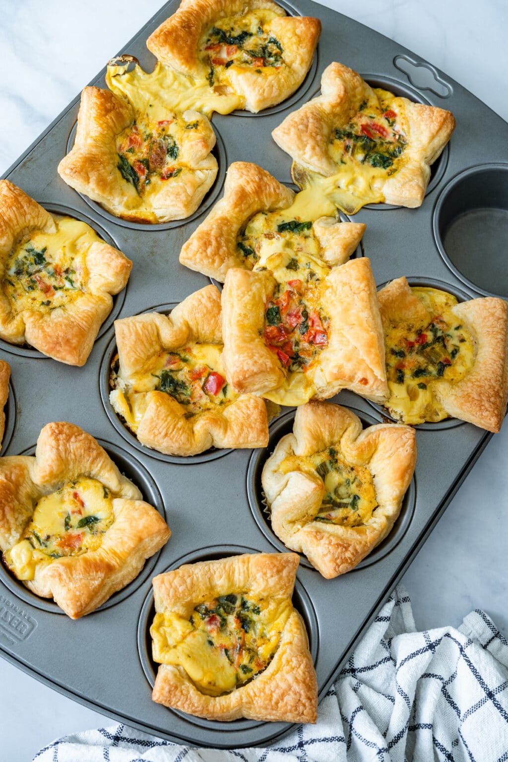 Puff Pastry Mini Quiches Recipe - Appetizer Addiction